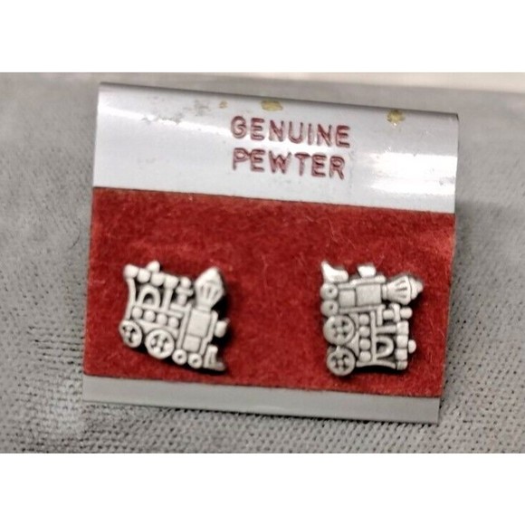 Unbranded | Jewelry | Vintage Pewter Train Stud Earrings | Poshmark